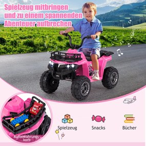 Costway 6 V dětská elektrická čtyřkolka s funkcí vpřed a vzad dětská čtyřkolka