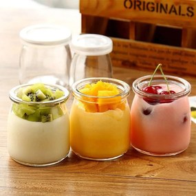 Orion 4 sklenice na jogurt a dezert s víčkem 4ks x 130ml YOGO