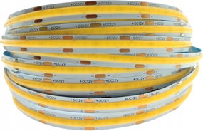 Espe Profesionální Led pásek Cob R2R 12V 6W/m 3000K CRI>90 8 mm