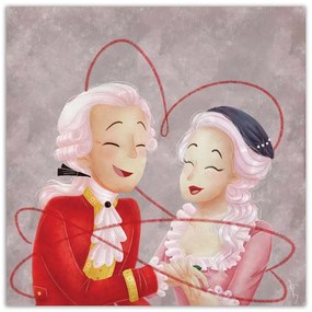 Gario Obraz na plátně Šťastný pár - Daniela Herrera Rozměry: 30 x 30 cm