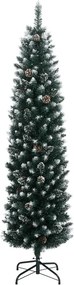 Umělý úzký vánoční stromek s 300 LED 210 cm 3315781