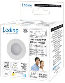 LED podhledové svítidlo Holstein IP65, 116°, bílá