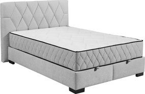 XXXLutz AMERICKÁ POSTEL, 140/200 cm, světle šedá MID.YOU - Postele s úložným prostorem - 002220053806
