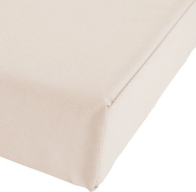 Teaková lavice Jackson s sedací polštář 180 cm + teak – krémová