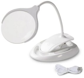 VELAMP LE008 Stolní lampa s osvětlením a lupou