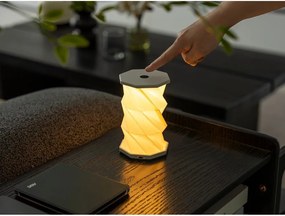 Bílá přenosná světelná dekorace na USB ø 8 cm Twist – Gingko
