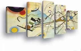 Obraz 170x100 Abstrakce moderní umění geometrie exprese Kandinsky barva