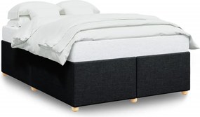 Rám postele bez matrace černý 140 x 200 cm textil 3284738