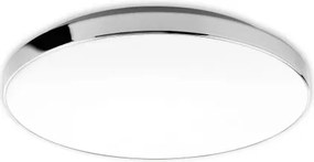 Stropní LED svítidlo BRILONER průměr 35,5cm 18W IP44 bílé-chrom 3351216