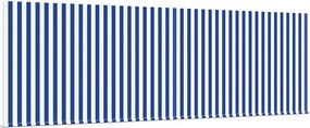 Stahovací markýza Modrá a bílá 400 × 300 cm Polyester a hliník 3330488