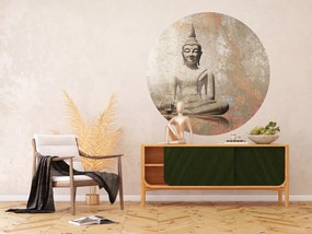 Samolepící vliesová fototapeta na zed' Meditující Buddha | 140 x 140 cm | DCR3302