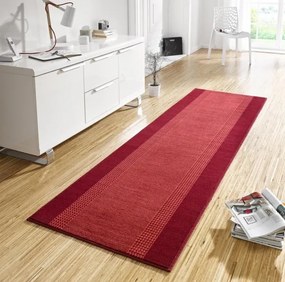 Hanse Home, Běhoun Basic 102499, 80x350, červená, chodba / předsíň