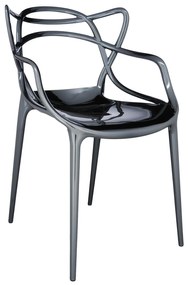 Výprodej Kartell designové židle Masters - titanová