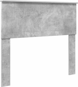 Rám postele s čelo Betonově šedá 100 x 200 cm Kompozitní dřevo 3410934
