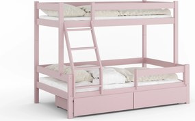 Rkids | Patrová postel Gardo 90/140x160 Růžová