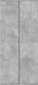 Botník betonově šedý 80 x 39 x 178 cm kompozitní dřevo 3276675