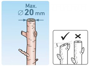 Nůžky zahradnické 215 mm Extol Premium