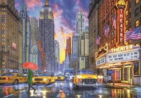 CLEMENTONI Puzzle Děštivý Manhattan / 2000 dílků / od 14 let