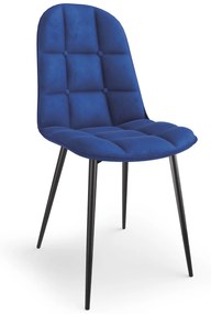 Tmavě modrá jídelní židle K417
