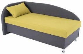 Čalouněná postel AVA Navi 90x200cm - výběr potahů, Varianta postele Levý roh, Potah jako na fotografii, Potahová látka I. cenová skupina látek 0