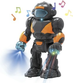 Teddies Robot chodící, 22 cm, na baterie se světlem a zvukem
