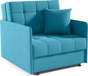 Eka Pohovka AMERYKANKA 169, 90 cm Barva látky: Černá (Kronos 07)