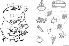 Trefl Junior - Puzzle - Super Maxi 3v1 oboustranné Prasátko Peppa / 24