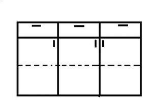 Komoda REA SISA 8 Dekor: GRAPHITE