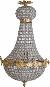 Luxusní zámecký lustr Chateau Montfort z pravého křišťálu 93 cm