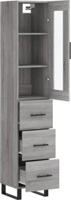Skříň highboard šedá sonoma 34,5 x 34 x 180 cm kompozitní dřevo 3199263