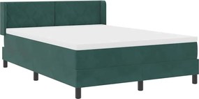 Postel s boxspringem s čelo Tmavě zelená 200 x 160 cm samet 3341531