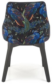 Židle ENDO 57 cm černá/vícebarevná