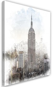 Gario Obraz na plátně Výšková budova ve městě - Cornel Vlad Rozměry: 40 x 60 cm