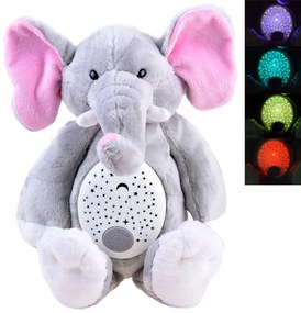 Plyšový projektor Elephant, hrací skříňka, slon ZA3419