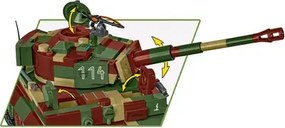 COBI 3124 II WW PzKpfw VI Tiger Ausf E, 2v1 / 862 kostek / 2 figurky /