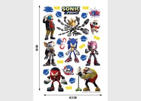Dětská samolepka na zeď Sonic | 42.5 x 65 cm | DDK1677