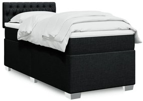 Box spring postel s matrací černá 80 x 200 cm textil 3288024