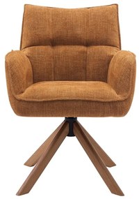 Designová otočná židle Callahan II skořicová
