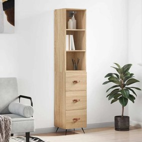 vidaXL Skříň highboard 34,5x34x180 cm kompozit [3189670] Barva: dub sonoma