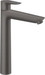 Hansgrohe Talis E, vysoká umyvadlová baterie 240 bez odtokové soupravy, kartáčovaná černá chromová, 71717340
