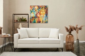 Hanah Home Dvoumístná pohovka BERLIN krémová 180 cm 825BLC2792
