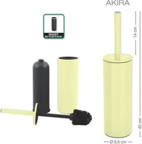 Spirella AKIRA WC štětka matná žlutá / ocel