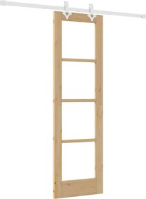 Posuvné dveře 61 x 198,5 cm Masivní borové dřevo a sklo 3332209
