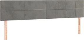Box spring postel s matrací světle šedá 120x190 cm samet 3269995