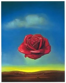 Umělecký tisk Meditující růže, 1958, Salvador Dalí