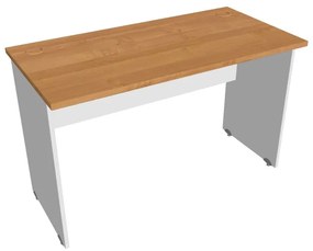 Stůl pracovní rovný 120 cm - Hobis Gate GE 1200 Dekor stolové desky: olše, Dekor lamino podnože: bílá