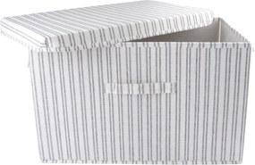 Sinsay - Skládací úložný box s pruhy - šedá