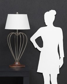 Vysoká stolní lampa Diva výška 90cm