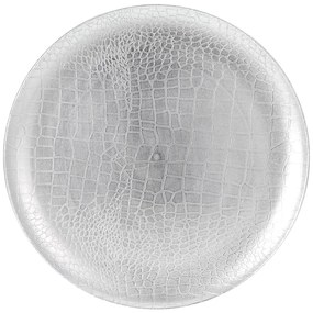 Dekorační talíř stříbrný 33 cm