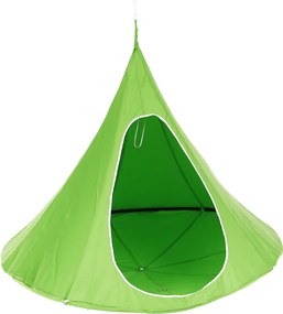 Závěsné houpací křeslo, zelená, KLORIN NEW KIDS CACOON HAMMOCK